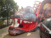 China Commercial Inflatable Dinosaur Slide 11.7x8.8x6.5m Custom PVC Bounce for Amusement Park for sale