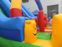 China Custom Outdoor Rainbow Inflatable Water Slide for Party Rentals 5-10 Kids for sale