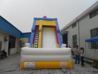 China Custom Durable PVC 0.55mm Inflatable Bounce House with Water Slide 8x4x7m for Party Rental for sale