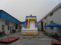 China Custom Durable PVC 0.55mm Inflatable Bounce House with Water Slide 8x4x7m for Party Rental for sale