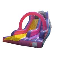 China Custom Pink Inflatable Bouncer Slide Bounce House 9.5x4.5x6.5m for Party Rentals Commercial Use for sale