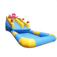 China Red Octopus Inflatable Water Slide with Swimming Pool 5x4x4.6m for Kids Adults Commercial Use for sale