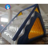 China Inflatable Long Water Slide 0.9mm PVC Tarpaulin Floating Park Slide for Sale Custom Size for sale