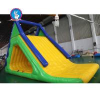China Inflatable Long Water Slide 0.9mm PVC Tarpaulin Floating Park Slide for Sale Custom Size for sale