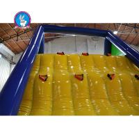 China Inflatable Long Water Slide 0.9mm PVC Tarpaulin Floating Park Slide for Sale Custom Size for sale