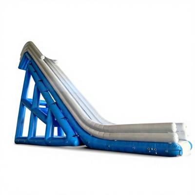 China Inflatable Floating Water Slide for Boat 10m x 9m x 7m Durable Tarpaulin for sale