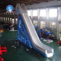China Inflatable Floating Water Slide for Boat 10m x 9m x 7m Durable Tarpaulin for sale