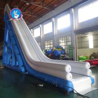 China Inflatable Floating Water Slide for Boat 10m x 9m x 7m Durable Tarpaulin for sale