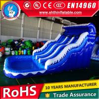China Colorful PVC Inflatable Kids Water Slide 0.455mm Tarpaulin 100-500kg Capacity Commercial Use for sale