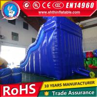 China Colorful PVC Inflatable Kids Water Slide 0.455mm Tarpaulin 100-500kg Capacity Commercial Use for sale