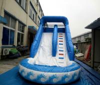 China Outdoor Inflatable Water Slide with Pool for Kids Adults 100-500kg Capacity Custom Size for sale