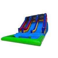 China Custom Inflatable Water Park Slide Colorful Bouncer for Kids 3 Year Warranty for sale
