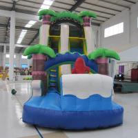 China Commercial Inflatable Water Slide PVC 5-10 Kids Capacity Palm Tree Design for Amusement Park for sale
