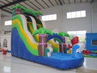 China Commercial Inflatable Water Slide PVC 5-10 Kids Capacity Palm Tree Design for Amusement Park for sale