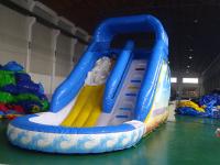 China Custom PVC Inflatable Water Slide with Pool for Party Rental 5-10 Children Capacity for sale