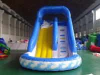 China Custom PVC Inflatable Water Slide with Pool for Party Rental 5-10 Children Capacity for sale