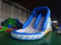 China Custom PVC Inflatable Water Slide with Pool for Party Rental 5-10 Children Capacity for sale