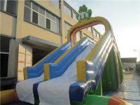 China Wholesale Durable PVC Inflatable Water Slide 10x5x5.5m with Swimming Pool Double Slide Bouncer for Kids for sale
