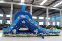 China Inflatable Floating Water Slide Large Slide with Pool Inflatable Water Games for sale