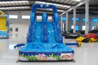 China Inflatable Floating Water Slide Large Slide with Pool Inflatable Water Games for sale