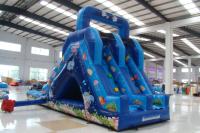 China Inflatable Floating Water Slide Large Slide with Pool Inflatable Water Games for sale