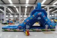 China Inflatable Floating Water Slide Large Slide with Pool Inflatable Water Games for sale
