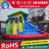 China Kids High Quality Inflatable Small Water Slide on Land for sale