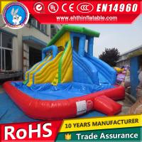 China Kids High Quality Inflatable Small Water Slide on Land for sale