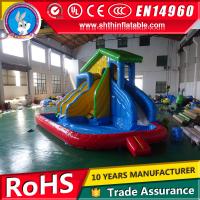 China Kids High Quality Inflatable Small Water Slide on Land for sale
