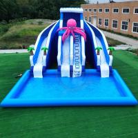 China Commercial Outdoor Inflatable Slide with Pool 14.5x10x7m for Rental Business and Party Events for sale