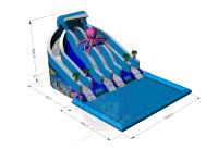 China Commercial Outdoor Inflatable Slide with Pool 14.5x10x7m for Rental Business and Party Events for sale