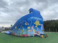 China Commercial Outdoor Inflatable Slide with Pool 14.5x10x7m for Rental Business and Party Events for sale