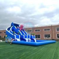 China Commercial Outdoor Inflatable Slide with Pool 14.5x10x7m for Rental Business and Party Events for sale