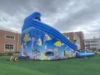China Commercial Outdoor Inflatable Slide with Pool 14.5x10x7m for Rental Business and Party Events for sale