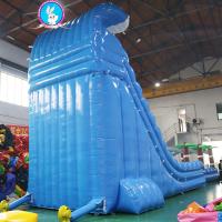 China Long Double-lane Pool Water Slide Inflatable Water Slide for sale