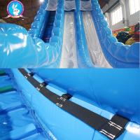 China Long Double-lane Pool Water Slide Inflatable Water Slide for sale