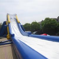 China Giant PVC Inflatable Water Slide 43x14x13m for Adults Summer Outdoor Fun for sale