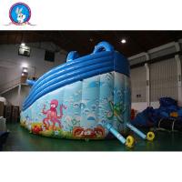China Ocean Theme Inflatable Water Slide with Optional Pool Combination Custom Layout for Parks and Events for sale