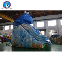 China Ocean Theme Inflatable Water Slide with Optional Pool Combination Custom Layout for Parks and Events for sale