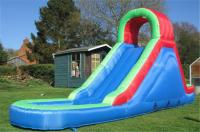 China Commercial Inflatable Water Slide with Pool for Kids and Adults 500kg Capacity for sale