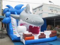China Commercial Outdoor Inflatable Bounce Slide with Pool for Kids Adults Custom Size 0.55mm PVC for sale