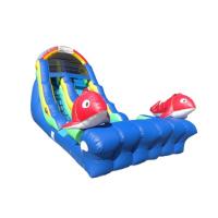 China Commercial Inflatable Dual Water Slide with Pool for Party Rental Business 5-10 Person Capacity for sale