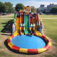 China Commercial PVC Inflatable Water Slide 19.2x13.7x11.5m Durable Indoor Outdoor Water Park for sale