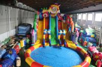 China Commercial PVC Inflatable Water Slide 19.2x13.7x11.5m Durable Indoor Outdoor Water Park for sale