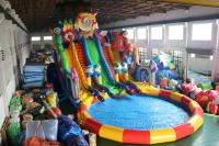 China Commercial PVC Inflatable Water Slide 19.2x13.7x11.5m Durable Indoor Outdoor Water Park for sale
