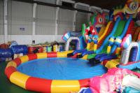 China Commercial PVC Inflatable Water Slide 19.2x13.7x11.5m Durable Indoor Outdoor Water Park for sale