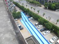 China Custom Color Size Inflatable Water Slide for Adults 10+ Years 100-500kg Capacity Outdoor Fun City Slide for sale