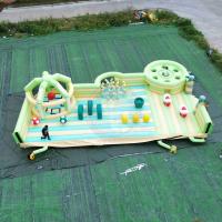 China Giant Inflatable Water Park Obstacle Course 35 Person Capacity PVC Customizable Size 14.2x8.7x3.3m for sale