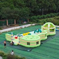 China Giant Inflatable Water Park Obstacle Course 35 Person Capacity PVC Customizable Size 14.2x8.7x3.3m for sale