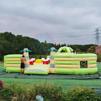 China Giant Inflatable Water Park Obstacle Course 35 Person Capacity PVC Customizable Size 14.2x8.7x3.3m for sale